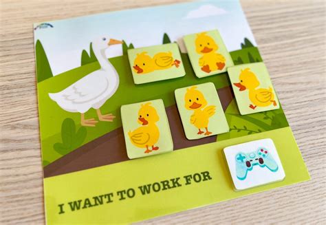 Digital Little Ducks Token Board Reward Chart Etsy