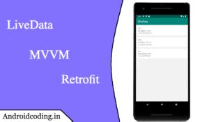 Livedata Android Tutorial Made Easier Mvvm Retrofit Livedata