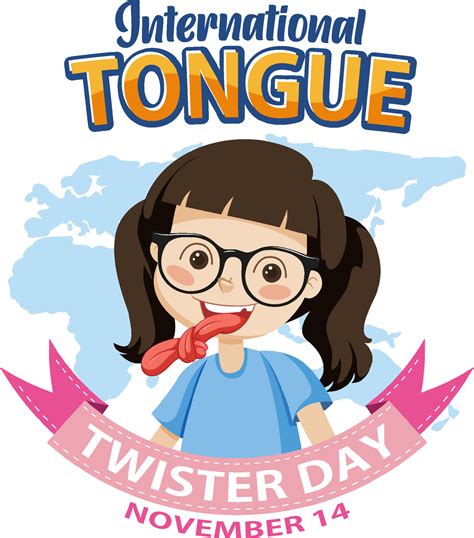 International Tongue Twister Day Banner Design 14073758 Vector Art At