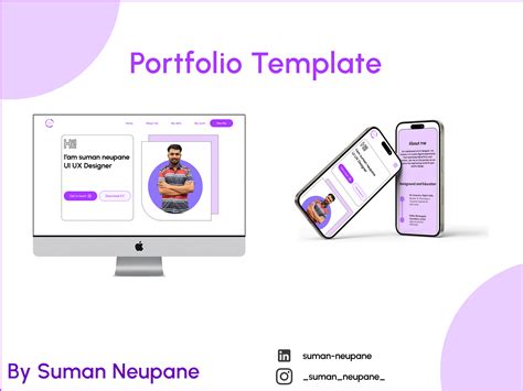 Simple Portfolio Template By Suman Neupane On Dribbble
