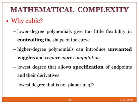 Computer Graphicsparametric Cubic Curves Pptx