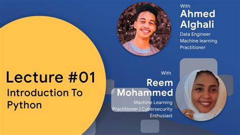 Programming With Python Session 1 1st December By Gdsc University Of Khartoumز Youtube