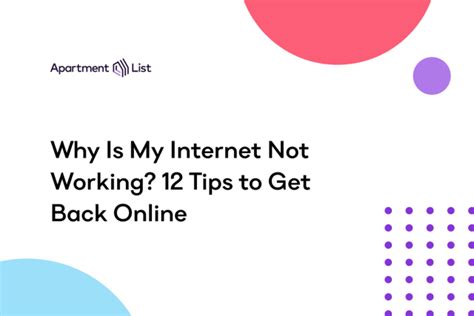 Why Is My Internet Not Working Tips To Get Back Online