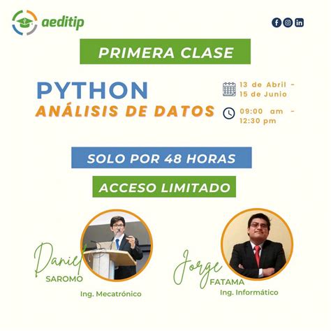 python analisisdedatos tecnologia inteligenciaartificial aeditip