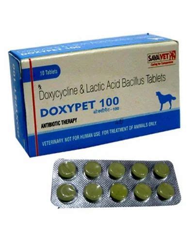 Tablet Doxypet 100mg For Veterinary Use Packaging Type Strip At 100 Stripe In Nagpur