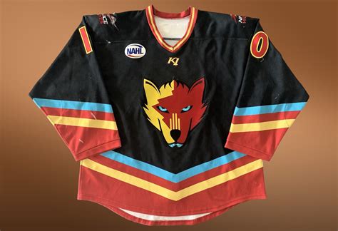 Michael Mccosh 2019 2020 New Mexico Ice Wolves Black Set Game Worn Jersey — Desert Hockey Threads