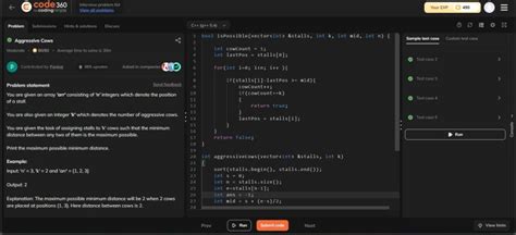 Day16 100daysofcode Drgviswanathan Vitbhopal Vitbhopallions Vit Leetcode Coding C