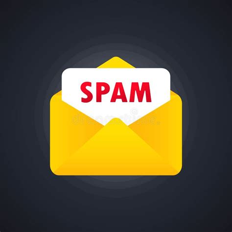 Spamming Concept A Lot Of Emails On The Screen Of A Monitor Email Box Hacking Spam Warning