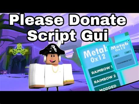 Roblox Arceus X Please Donate Gui Scripts Get A Robux Easily YouTube