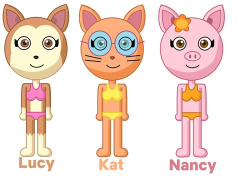 Wolfoo Characters In Bikinis By Santiagotv On Deviantart