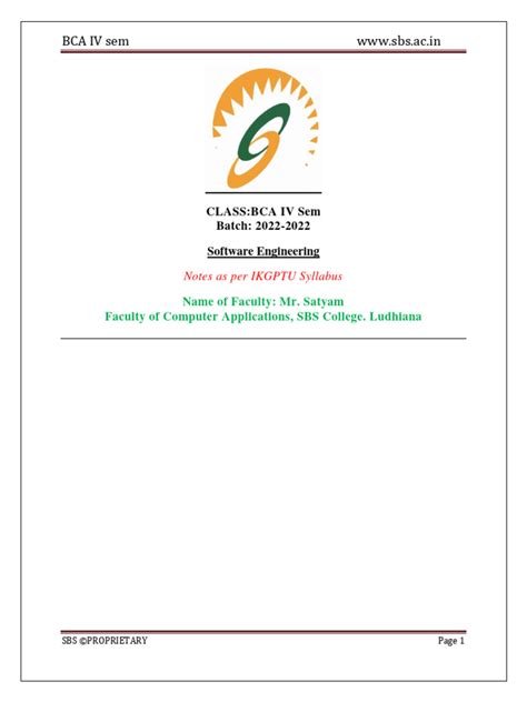 Se Unit 1 And 2 Pdf Software Development Process Formal Methods