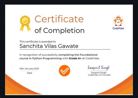 Proud To Add This Python Programming Certificate To My Skill Set Here