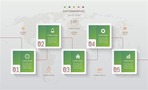 아이콘 프로세스 다이어그램 벡터 Eps10 일러스트와 인포 그래픽 디자인 서식 파일 모션에 대한 스톡 벡터 아트 및 기타 이미지