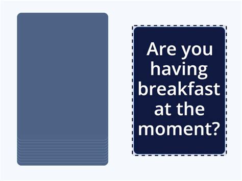 Present Continuous Speaking Question Speaking Cards