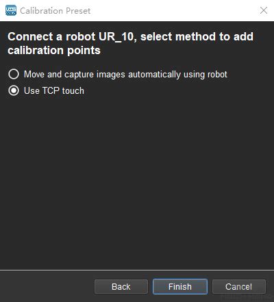 Add Calibration Points By TCP Touch Software Suite Documentation