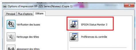 Desactiver Epson Status Monitor 3 Impossible