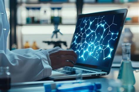 Premium Photo Molecular Modeling Advancing Drug Discovery Scientists