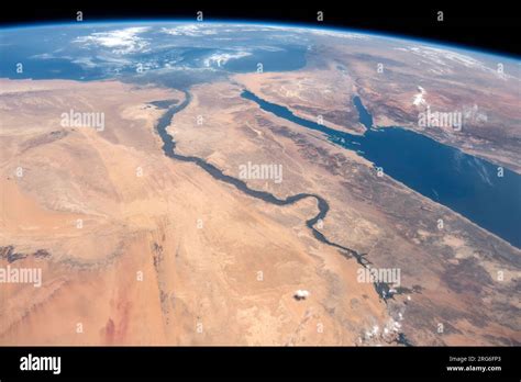 The Nile River Red Sea And Mediterranean Sea Are Contrasted By The Deserts Of Egypt Saudi