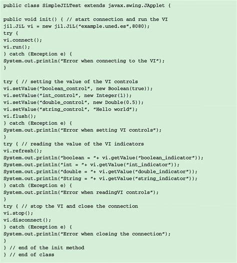 java code example even though all the code is located in just one download scientific diagram