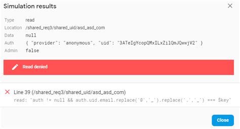 Firebase Realtime Database Private Shared Data With E Mail Stack Overflow