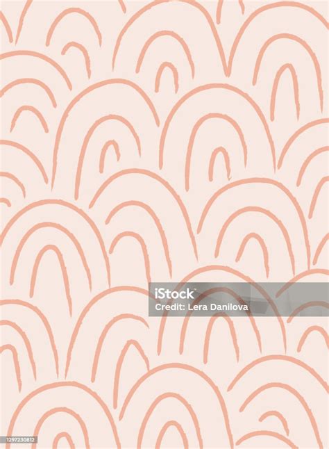 기하학적 균형 모양 무지개 게이트와 추상적 인 현대 미학 배경 미드 센추리 모던 미니멀리스트 뉴트럴 아트 프린트 유기 적인 모양