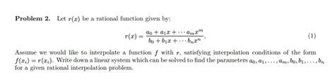 solved problem 2 let r x be a rational function given by