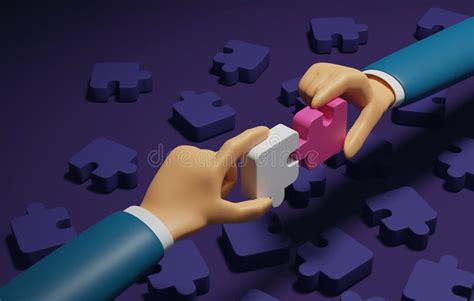 People Assembling Jigsaw Puzzles Stock Illustrations 69 People