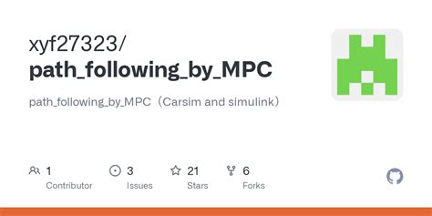 Github Xyf27323pathfollowingbympc Pathfollowingbympc（carsim And Simulink）