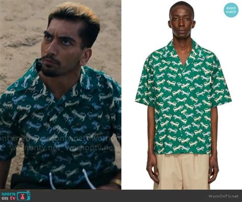 Dionysuss Green Tiger Print Shirt On Kaos Printed Shirts Tiger