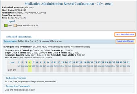 Configure And Approve Mar Therap Global