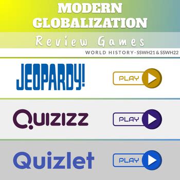 Unit Modern Globalization Review By Better Courses TPT