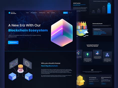 web3 blockchain service landing page design by ronnie abs on dribbble