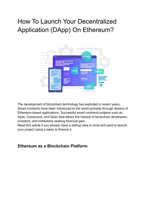 Ppt How To Launch Your Decentralized Application Dapp On Ethereum Powerpoint Presentation