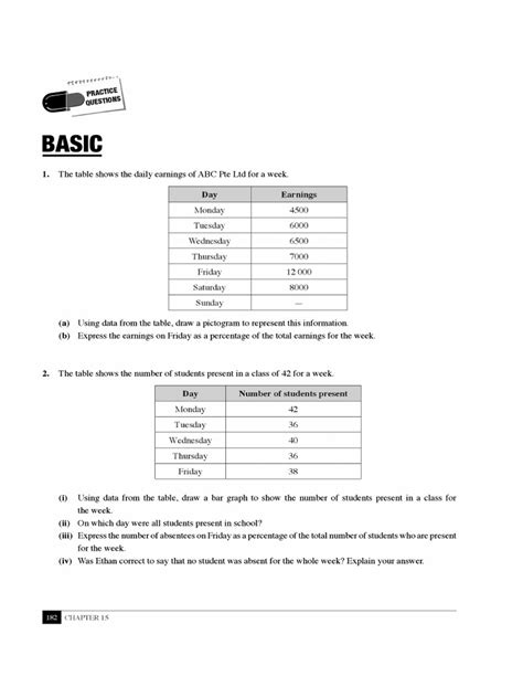 Collecting Organising And Displaying Data Questions Pdf