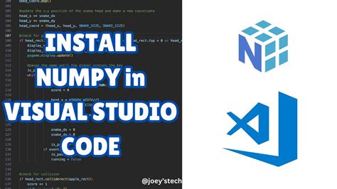How To Install Numpy In Visual Studio Code Numpy Python Vscode Youtube