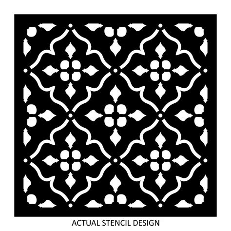 Floral Moorish Allover Stencil Stencil Boutique