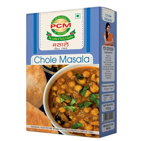 Pcm Chole Masala 100 Gm At ₹ 90box In Jaipur Id 2855279590773