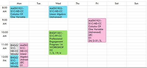 Is My Timetable Look Okay I Have Three Overlapped Lectures With Lab Ive Heard Its Depends On