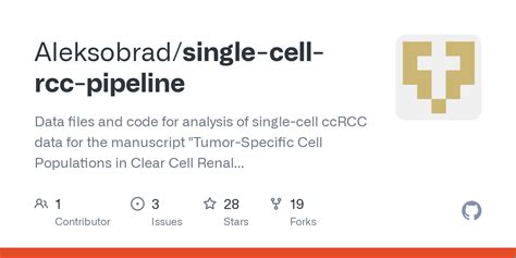 Single Cell Rcc Pipelinesingle Cell Pipeline Masterpackageinstallr