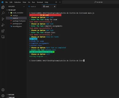 Rumaisa Ayaz On Linkedin Coding Javascript Todoapp Genai Todolist Cli Ts Js Productivity
