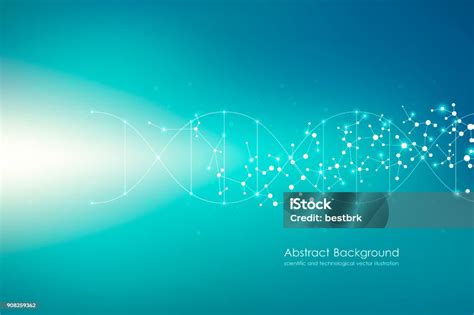 벡터 분자 배경 유전과 화학 화합물입니다 점 의료 기술 및 과학 개념을 추상 연결된 라인 Dna에 대한 스톡 벡터 아트 및 기타