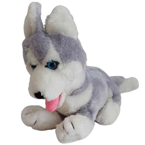 خرید و قیمت عروسک سگ هاسکی عروسک آویزی پولیشی آویز عروسکی سگ خوابیده