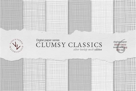 6 Grey Chequered Seamless Patterns