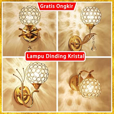 Jual Lampu Dinding Minimalis Kristal Gaya Modern Lampu Dinding Untuk Dekorasi Rumah Wall Lamp