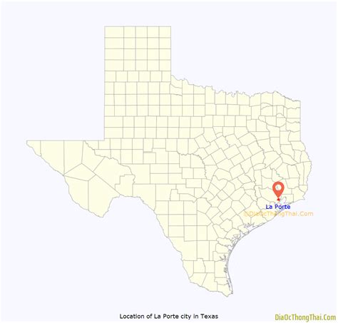 Map Of La Porte City Texas
