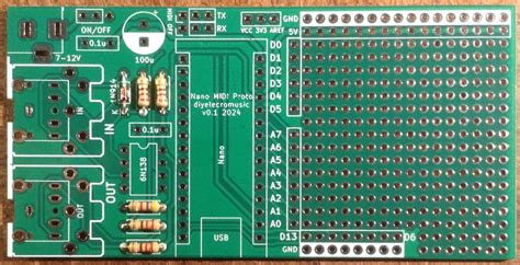 Nano Midi Proto Pcb Build Guide Simple Diy Electronic Music Projects