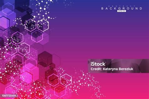 과학 6 각형 패턴의 현대 미래 배경입니다 입자 의료 기술 화학 과학에 대 한 분자 구조와 가상 추상 배경 소셜 네트워크 벡터 0명에 대한 스톡 벡터 아트 및 기타 이미지