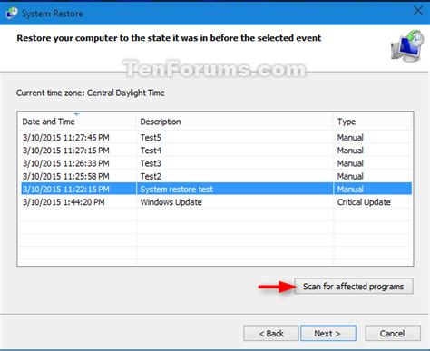 System Restore Windows 10 Tutorials