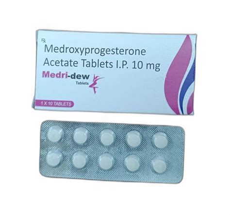 10mg Medroxyprogesterone Acetate Tablets Ip At ₹ 625strip Gotri