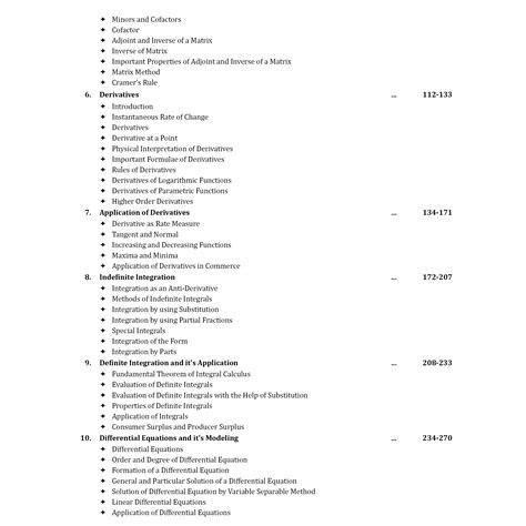 Cbse Class 12 Applied Mathematics Cbse Theoretical Concepts Formulae